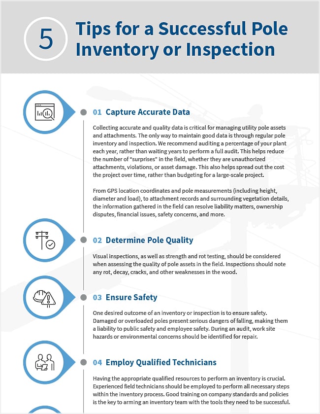 Tips for Performing a Successful Pole Inventory, Audit or Inspection