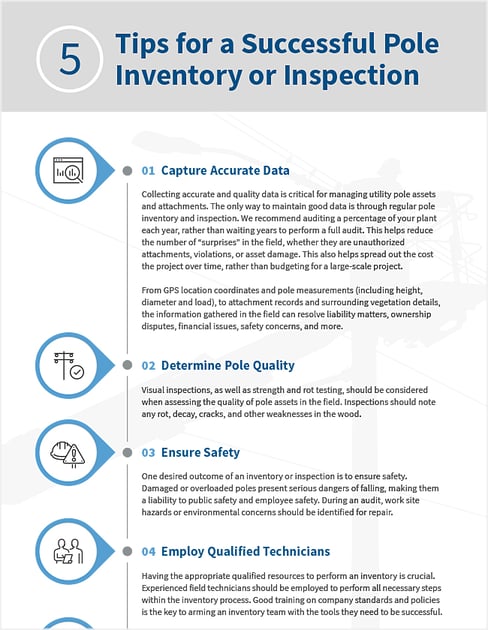 Tips for Performing a Successful Pole Inventory, Audit or Inspection